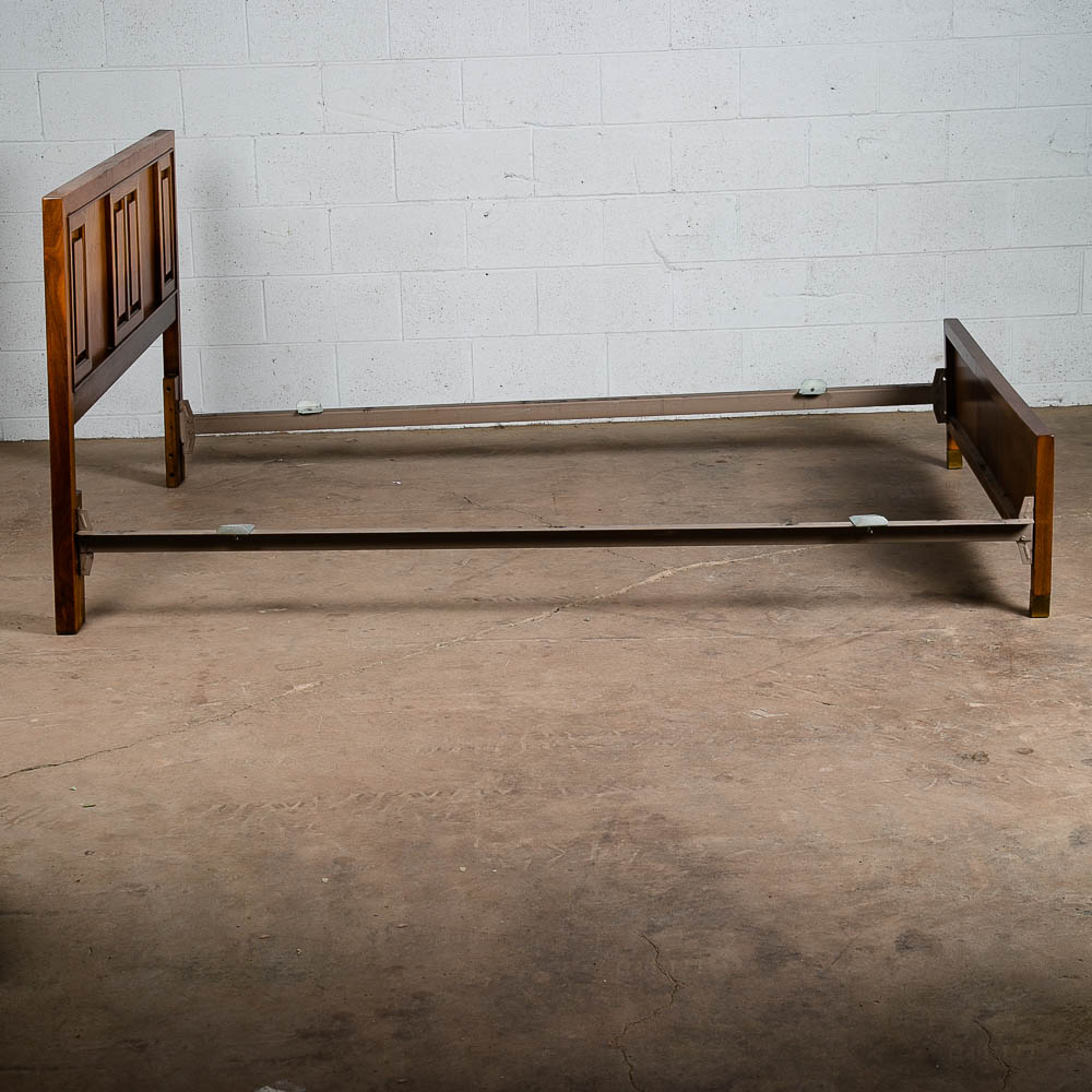 Mid Century Modern Bedframe Full Size Headboard Footboard Stanley ...