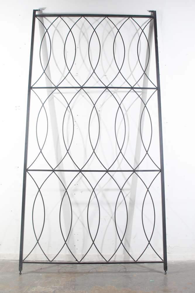 Mid Century Modern Room Divider Wrought Iron Black 1960s Architectural ...