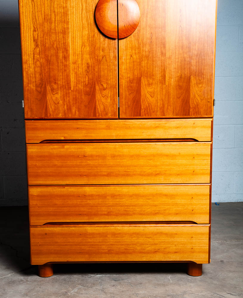 Mid Century Danish Modern Highboy Dresser 4 Drawer Cabinet Wardrobe NM ...