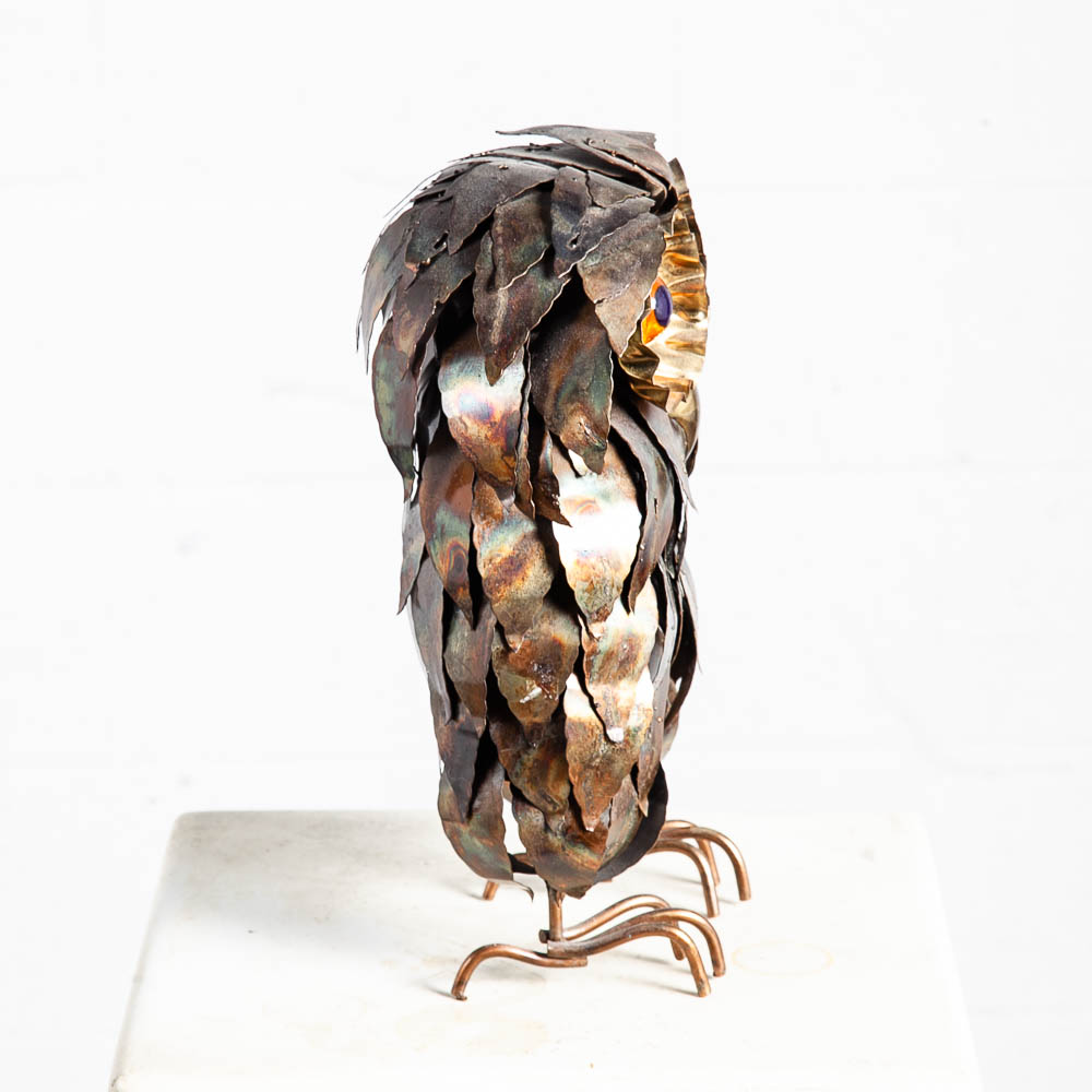 Mid Century Modern Owl Art Brutalist Welded Metal C Jere Vintage ...