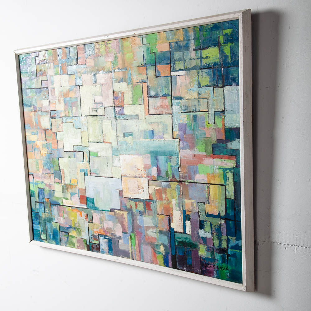 Mid Century Modern Painting Original Art Abstract Expressionism Signed ...