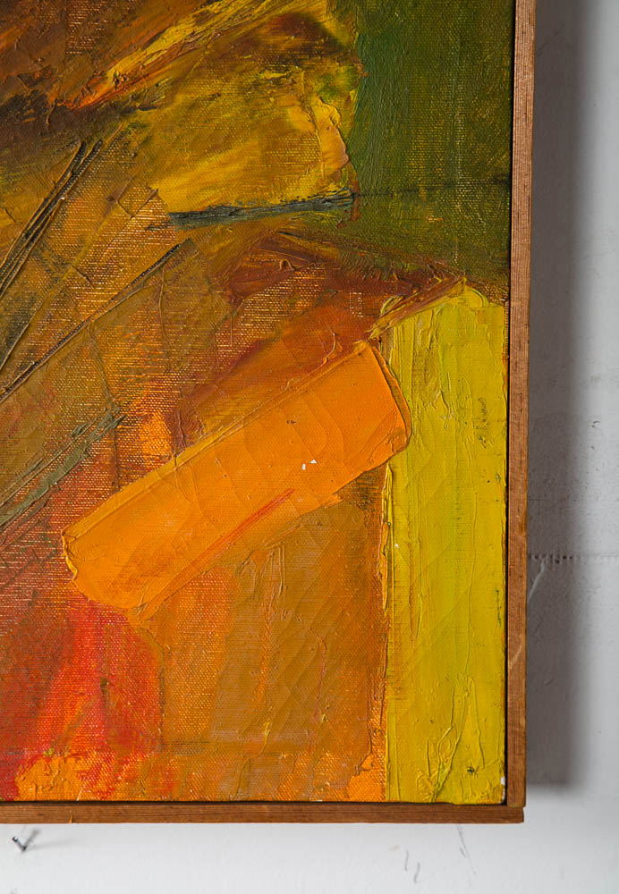 Mid Century Modern Oil Painting Original Art Abstract Expressionism ...