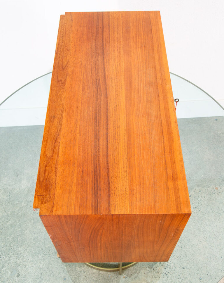 Mid Century Danish Modern Wall Unit Cabinet Drop Down Teak Mcm Cado ...