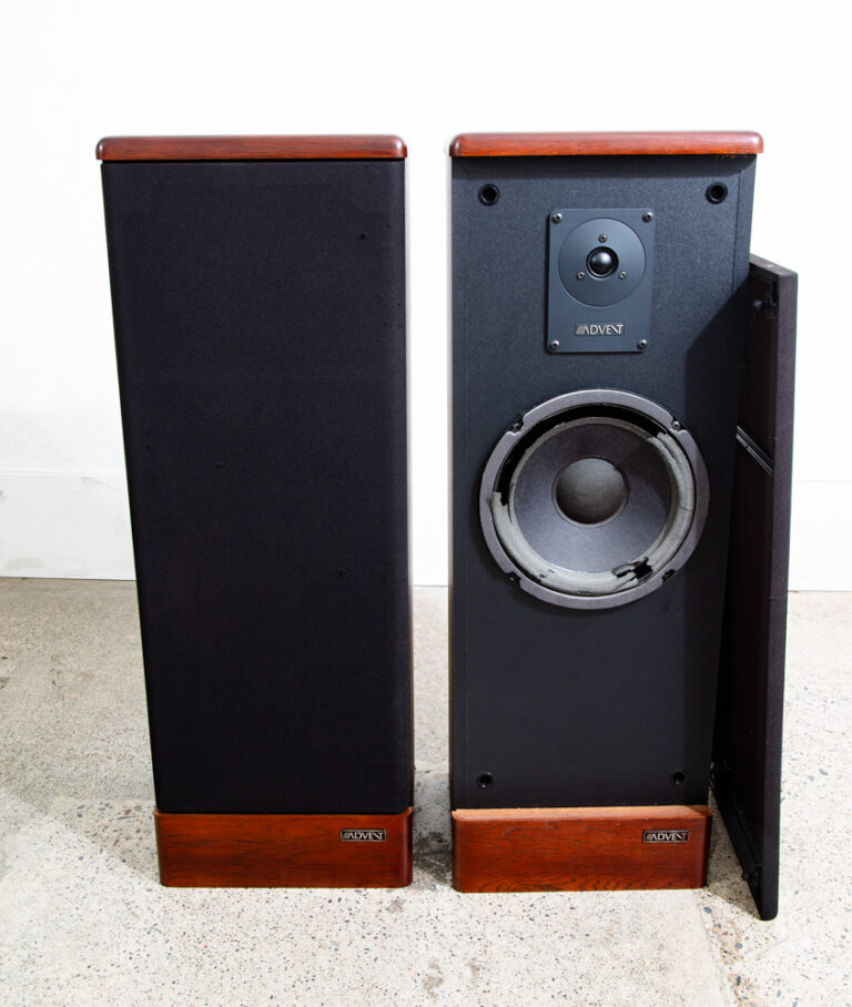 Mid Century Modern Speakers Advent Prodigy Tower Walnut Glass ...