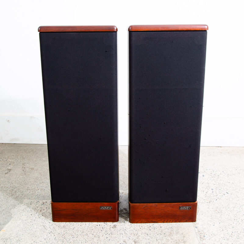Mid Century Modern Speakers Advent Prodigy Tower Walnut Glass ...