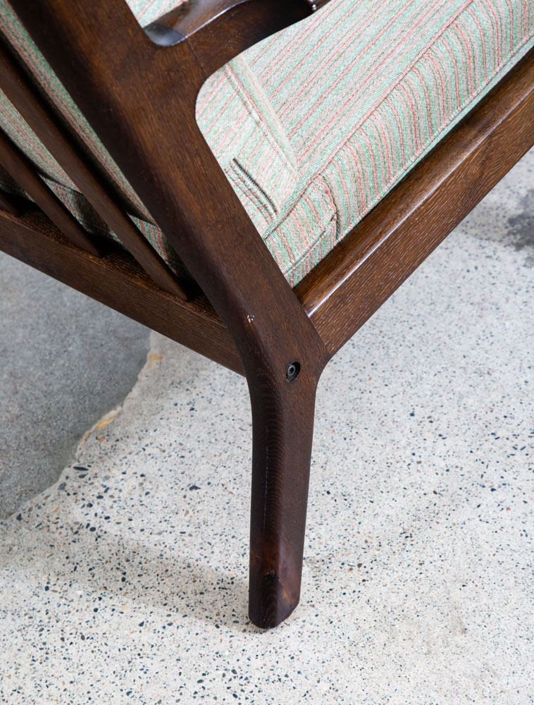 Mid Century Danish Modern Lounge Chair Hans Wegner Getema GE-265 Oak ...