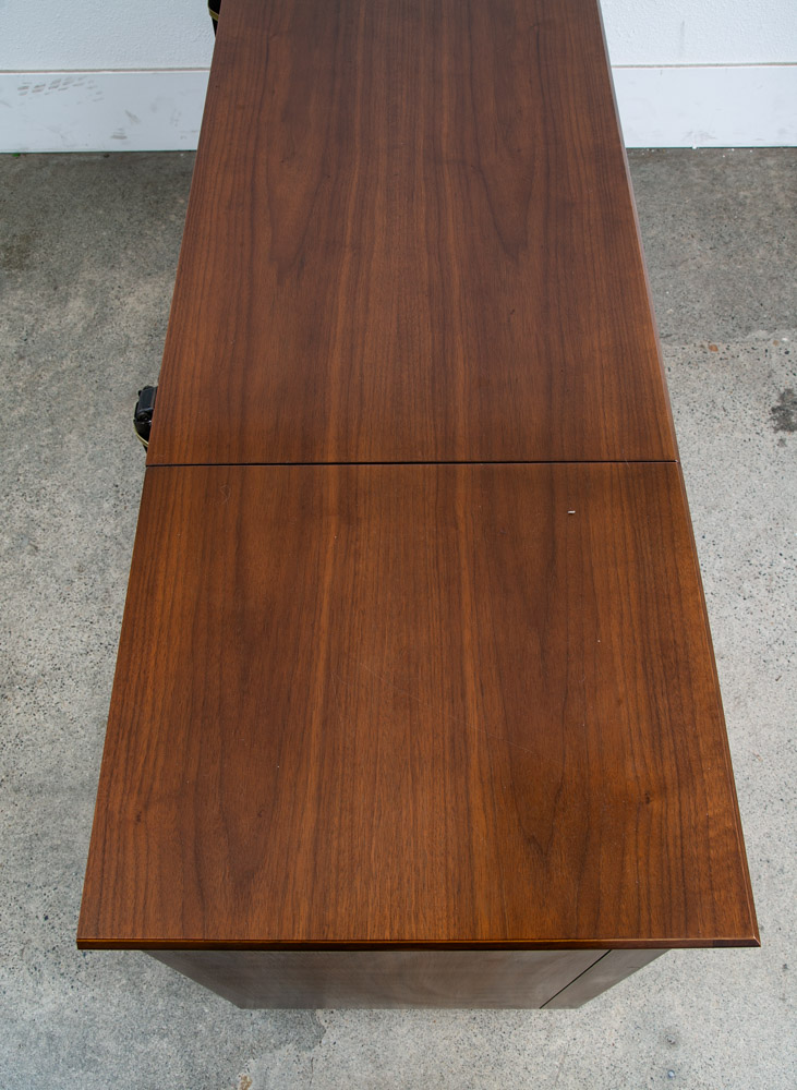 Mid Century Modern Stereo Console Credenza Fisher Statesman Radio ...